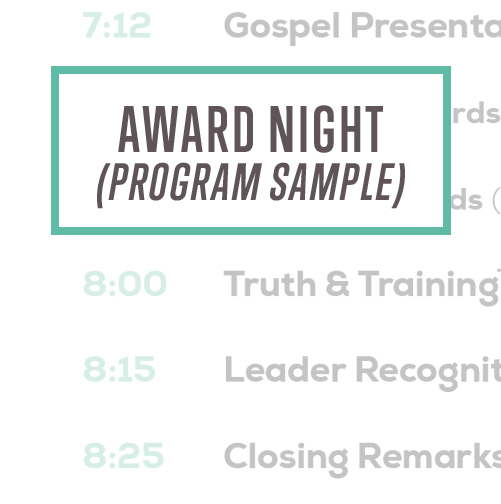 Award Night Program (sample) - Awana Clubs