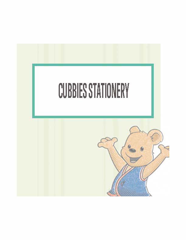 Cubbies Stationery - Awana Clubs